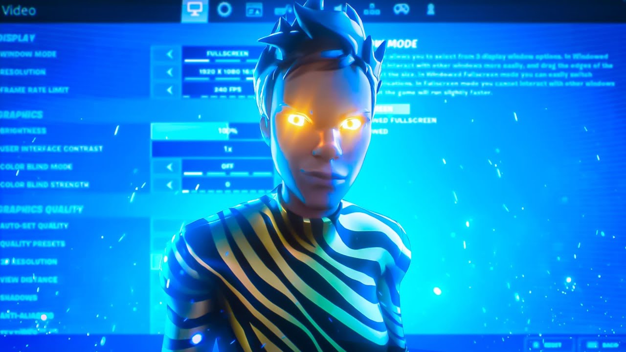 BEST COMPETITIVE Fortnite Settings in SEASON 8 (JannisZ Settings) - YouTube