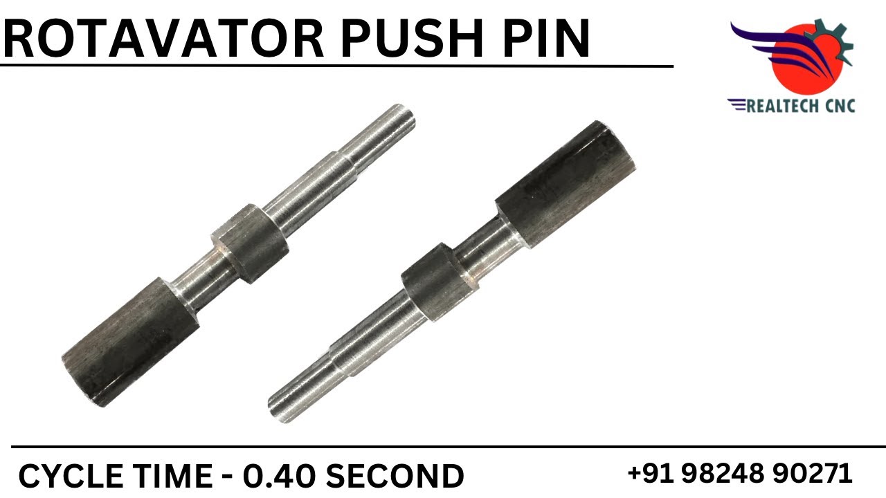 ROTAVATOR PUSH PIN - REALTECH CNC MACHINE VD-017 - YouTube