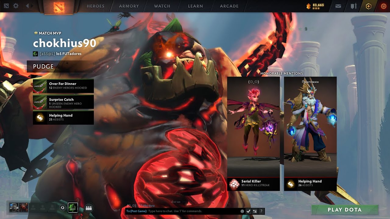 Dota 2-#pudge -Best MVP build -Part 1 - YouTube