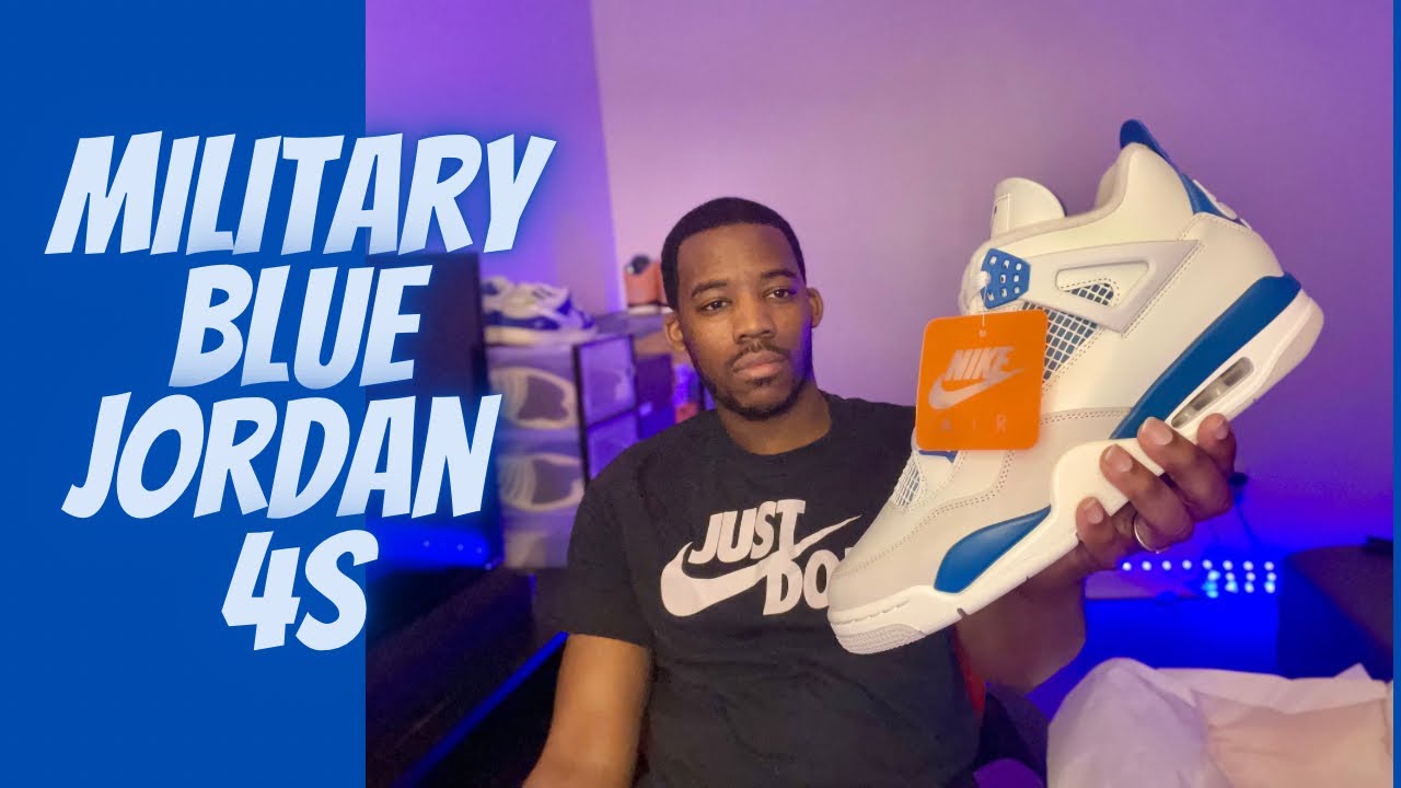 MY THOUGHTS ABOUT THE MILITARY BLUE JORDAN 4s | SHOCK DROP - YouTube