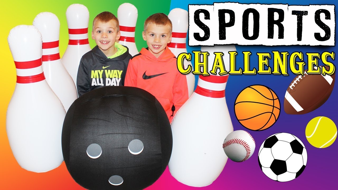 Giant Size Kid Olympics || Twin Sports Challenges!! - YouTube