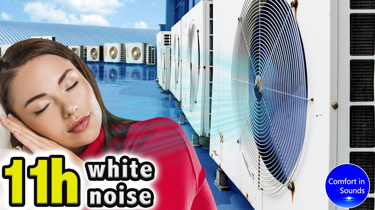 White noise, fall asleep instantly, , industrial air conditioner noise ...