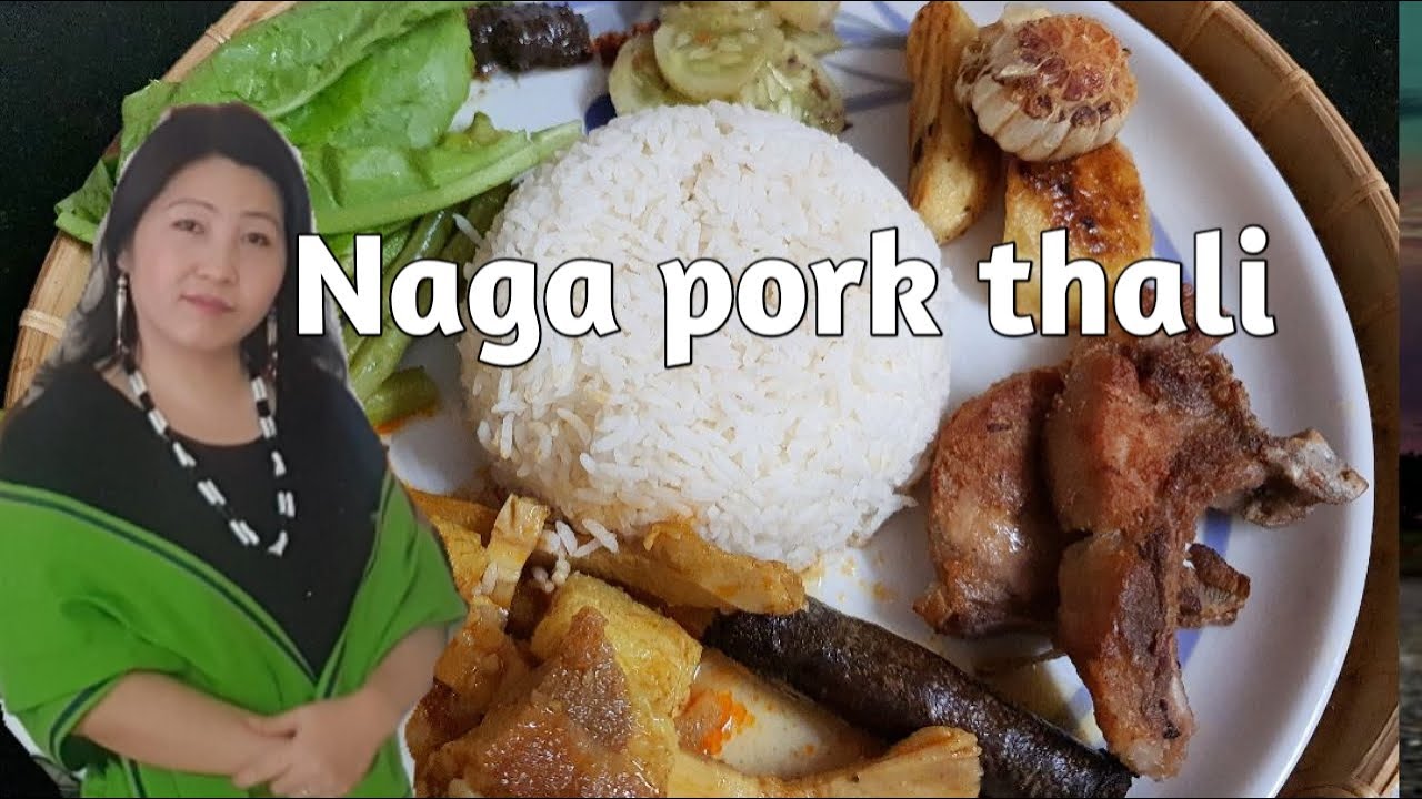 Naga pork thali | easy ribs fry | Cucumber spicy salad - YouTube