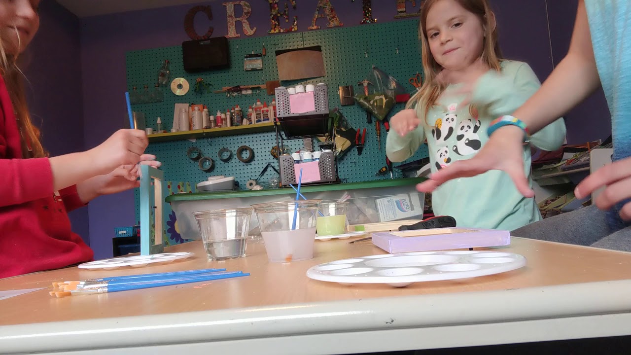 Ava Crafts Picture Frame Painting - YouTube