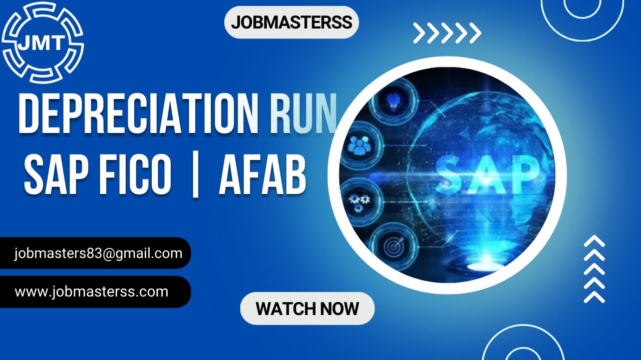 Depreciation Run in SAP FICO | Step-by-Step Explanation | T-Code: AFAB ...