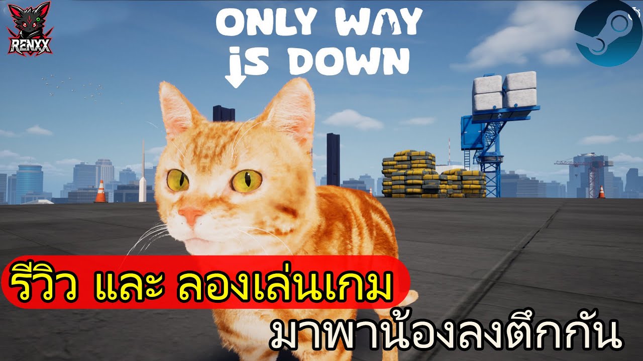 Review & Play : Only Way is Down (พาแมวน้อยลงตึก) #onlywayisdown - YouTube