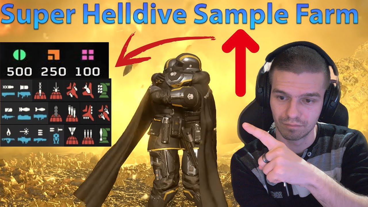 Helldivers 2 -Super Helldive sample farm for beginers build!!! - YouTube