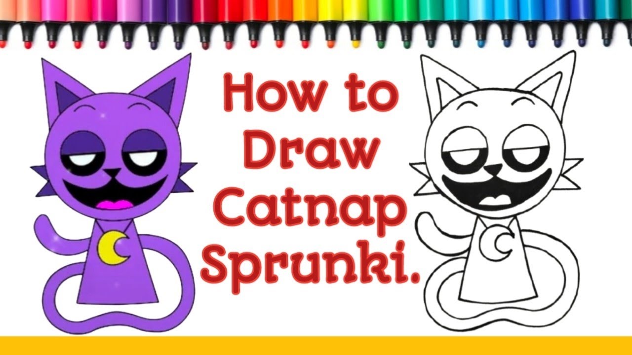 How to draw Catnap Sprunki |Easy drawing |Just arts - YouTube