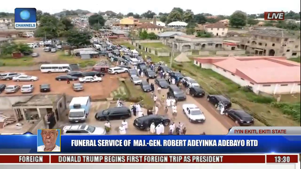 Funeral Service Of Major Gen Robert Adeyinka Adebayo Rtd Pt 13 - YouTube