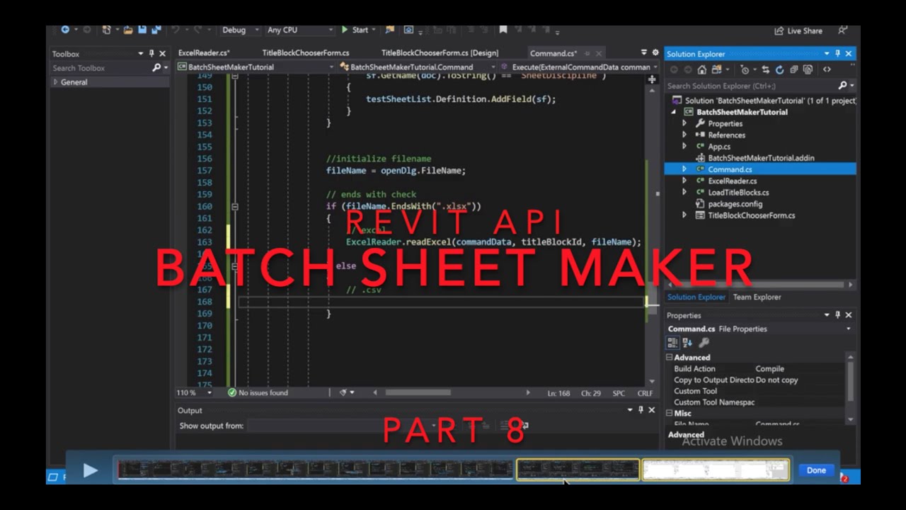 Revit API - Batch Sheet Maker - Part 8 - CSV Reader, Corrections, and ...