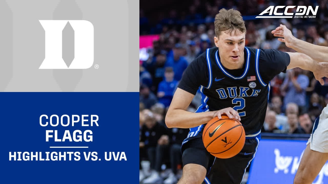 Duke's Cooper Flagg Highlights vs. Virginia - YouTube