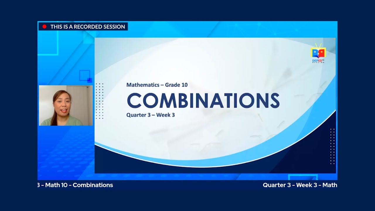 GRADE 10 MATH| COMBINATION PART 1 - YouTube