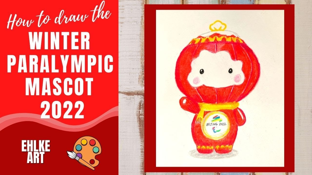 Draw the WINTER PARALYMPIC MASCOT 2022 - Shuey Rhon Rhon - YouTube