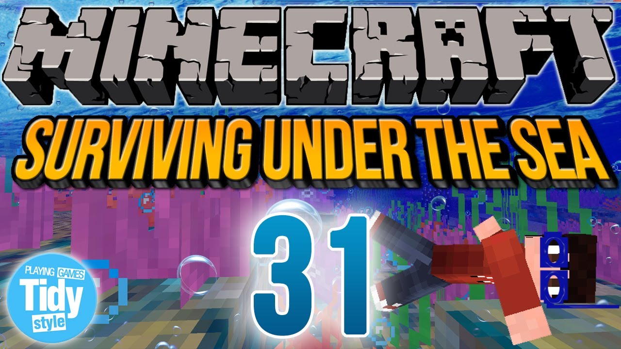 MINECRAFT - SURVIVING UNDER THE SEA - GENIUS SEAWEED DEFENSE! - YouTube