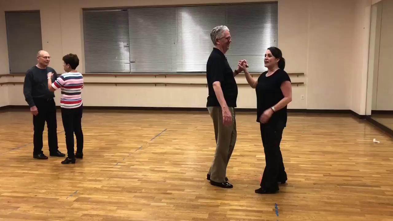 Salsa beginner bronze class 2- basic, cross body lead, right side pass ...