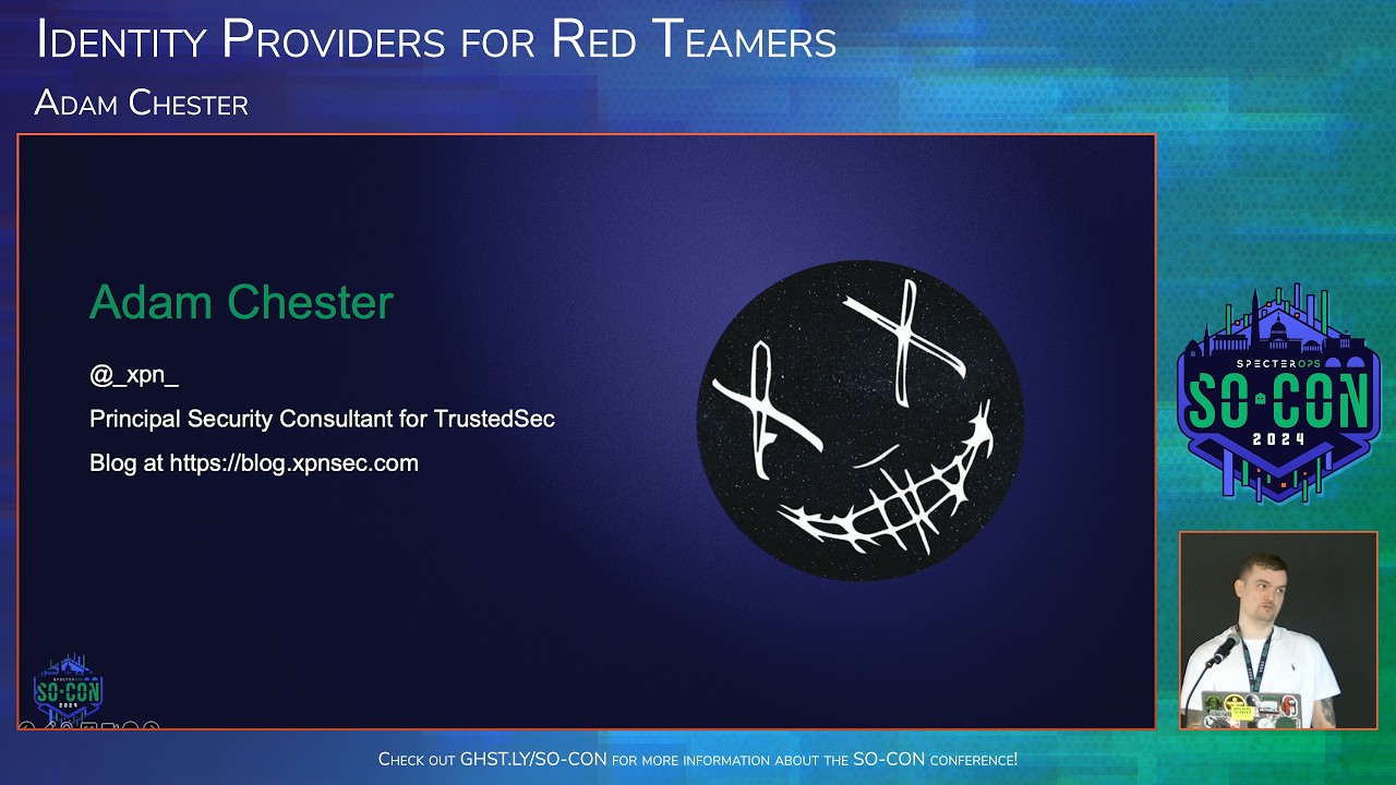 Identity Providers for Red Teamers - Adam Chester [SO-CON 2024] - YouTube
