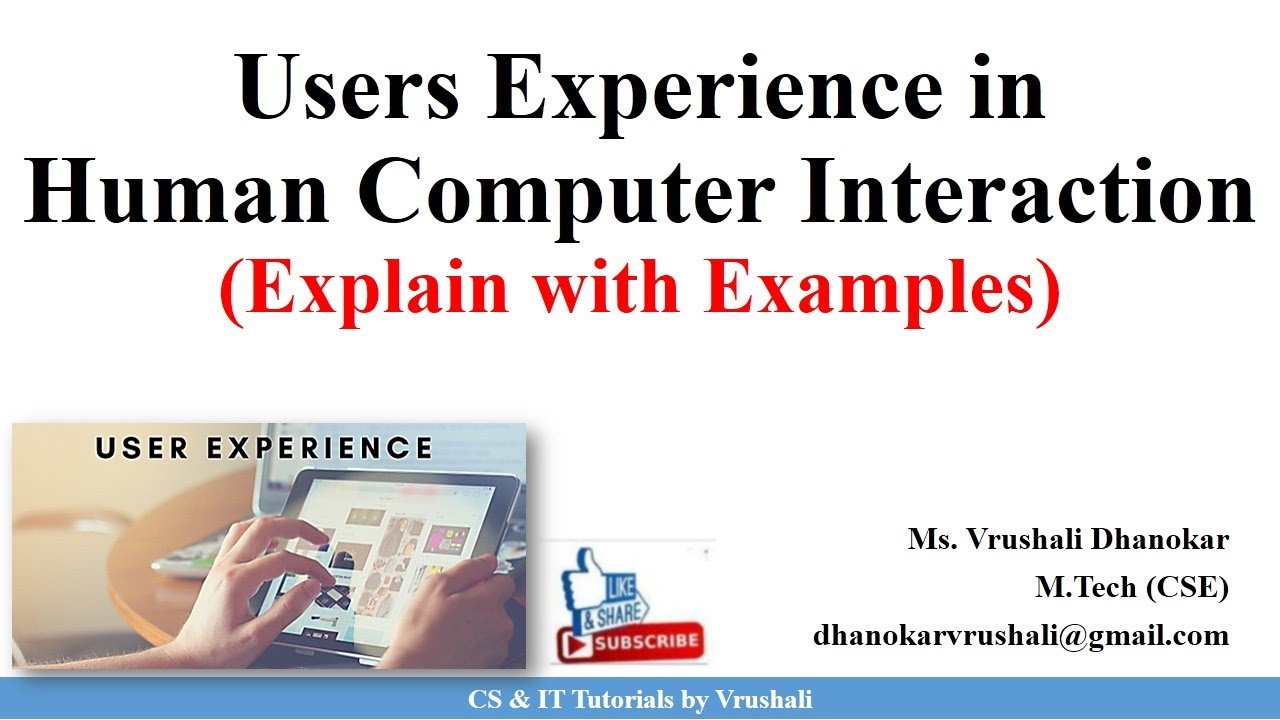 HCI 3.10 Users Experience & Elements of User Experience with Examples ...