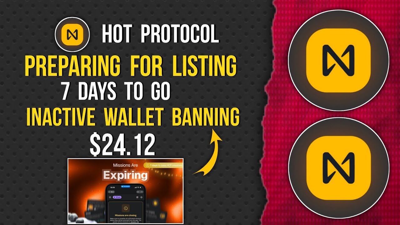 HOT PROTOCOL Preparing for Listing | Only 7 Days More| Inactive Wallet ...