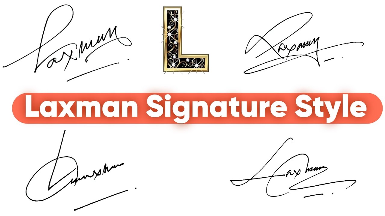 My Signature Style | 'L' Signature Tutorial | #signature #calligraphy ...