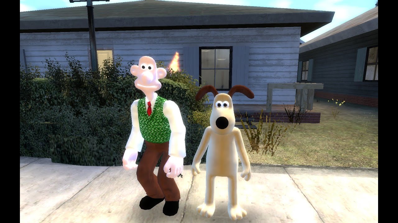 Wallace and Gromit as a GMOD parody - YouTube