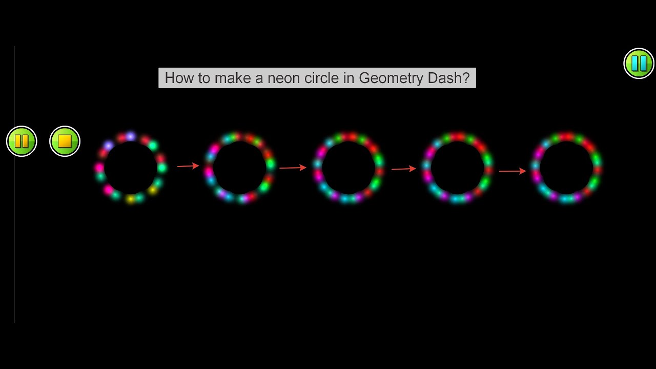 How to make a neon circle in GD - YouTube
