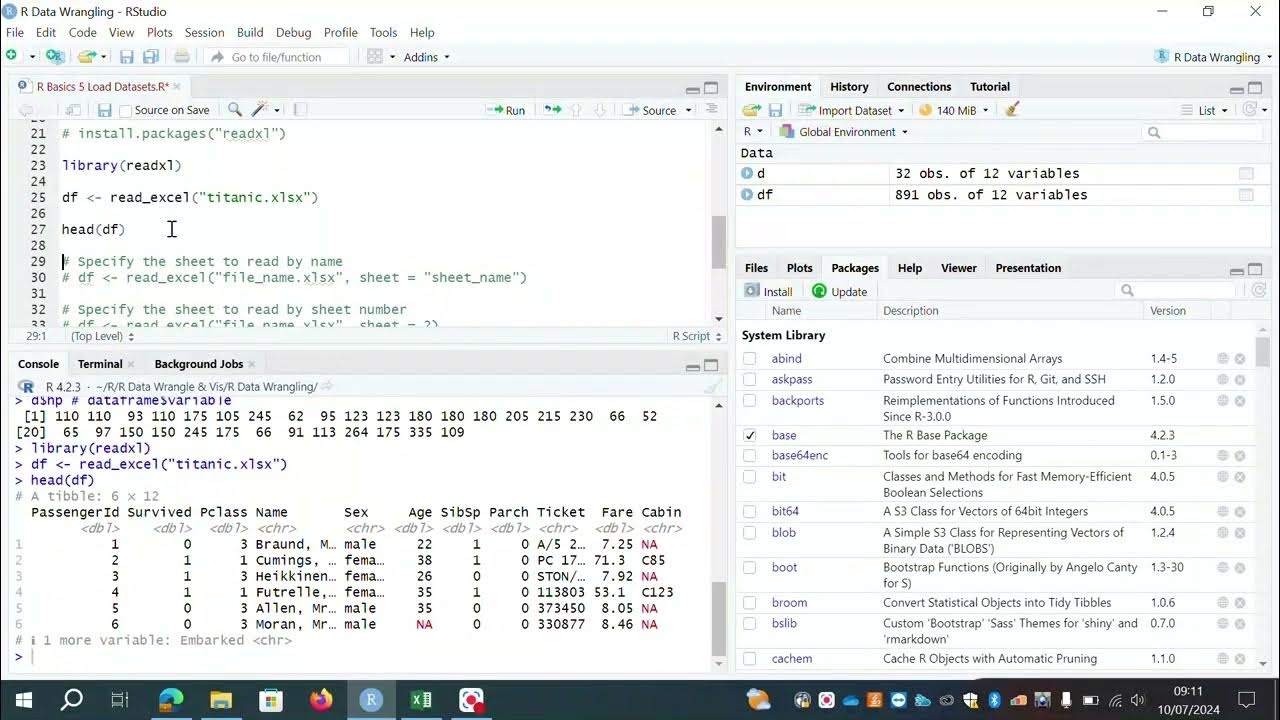 R Basics 5: Loading Datasets - YouTube
