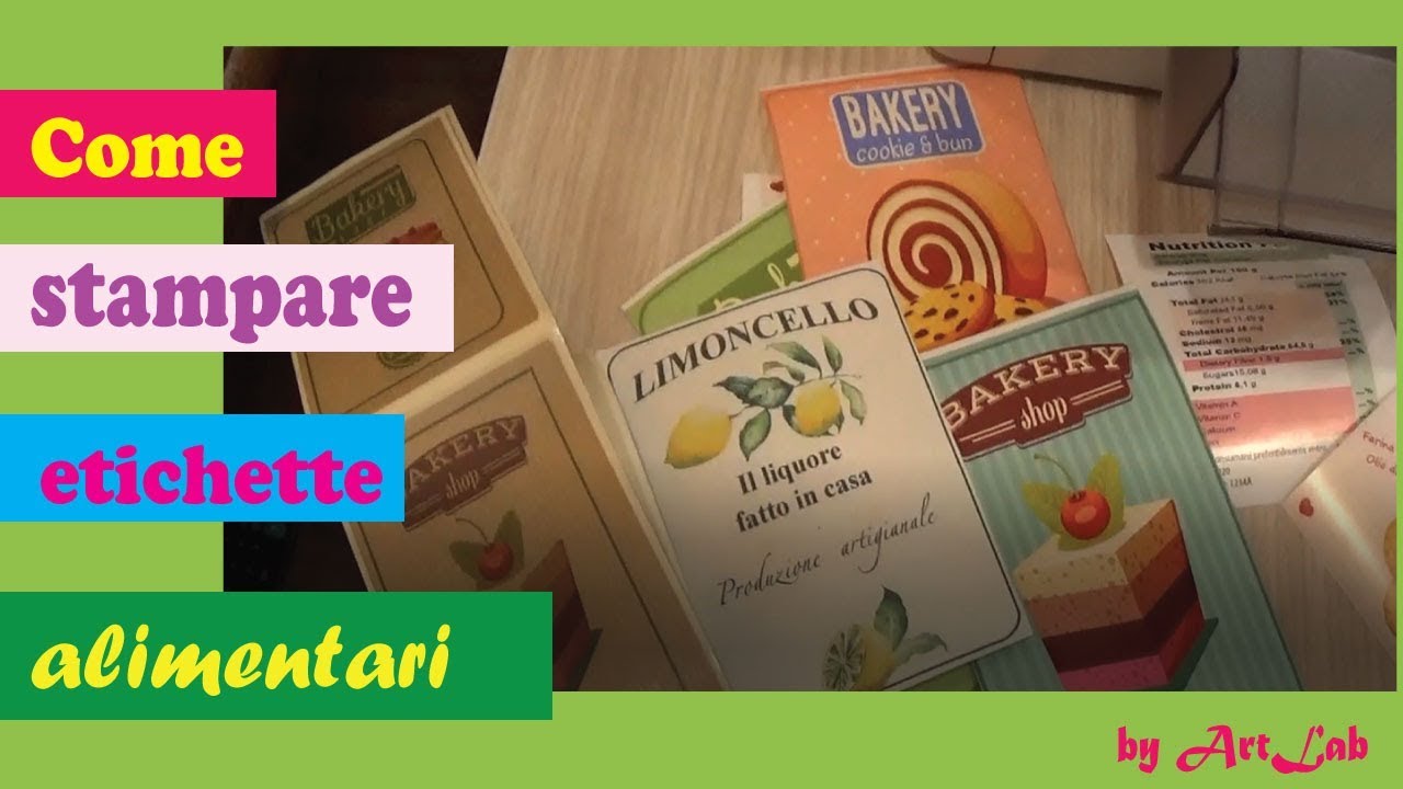 Come stampare etichette alimentari - YouTube