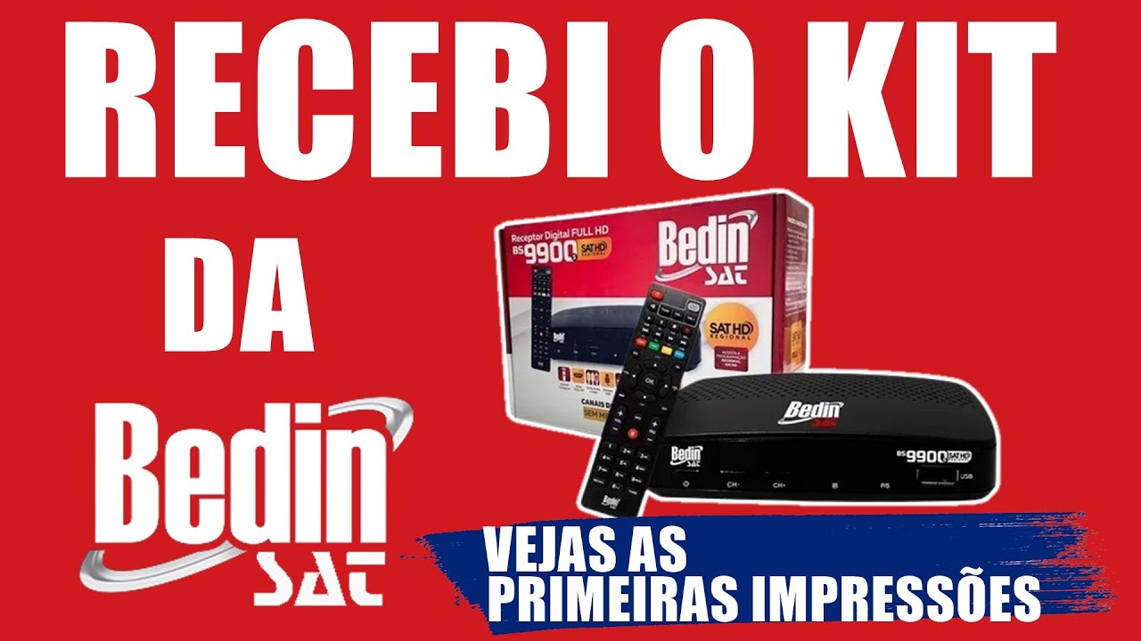 Recebi da Bedin SAT o kit completo do SAT HD Regional Veja as primeiras ...