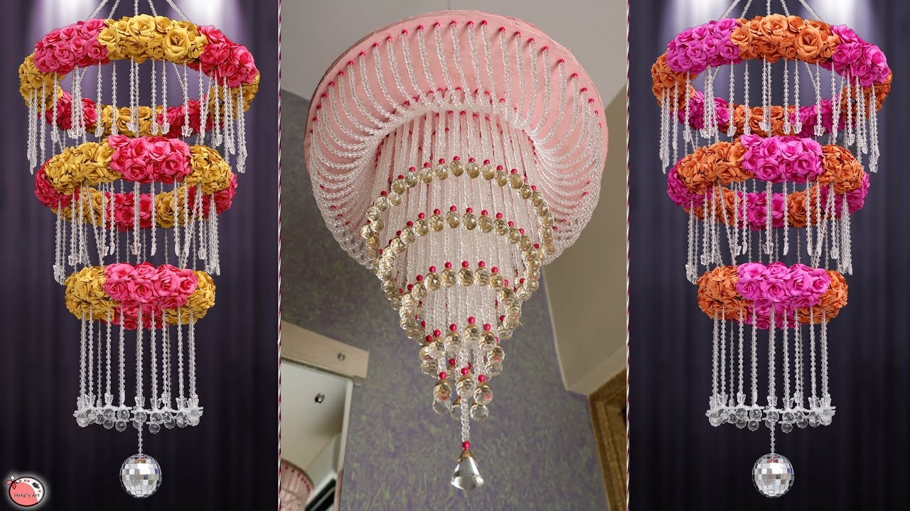 Chandelier.... Beautiful Pearls Wall Hanging Ideas For Your Home ...