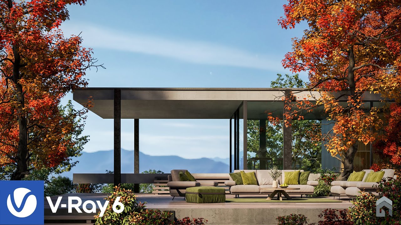 Sketchup Vray Exterior Daylight Render - YouTube