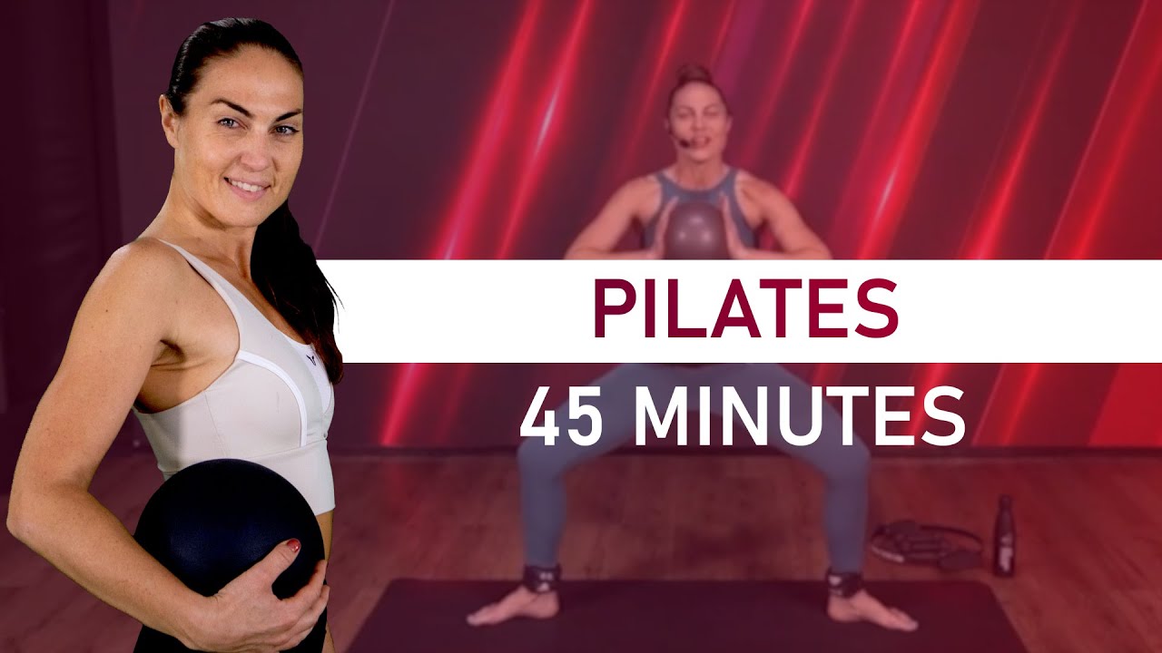 45 MIN PILATES | Intermediate workout with Megan (Pilates Ring - Chi ...