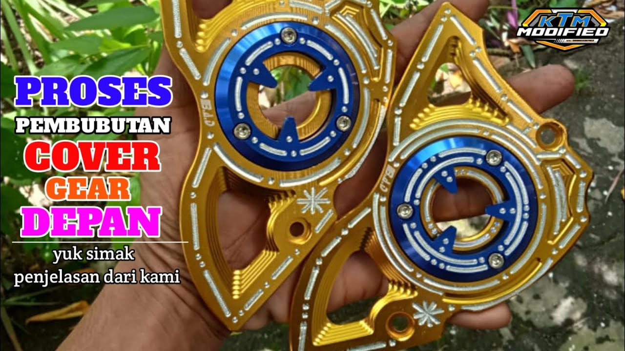 cara bubut cover gear depan - YouTube