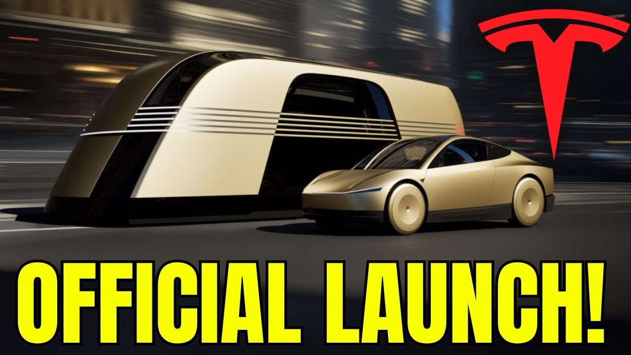 OFFICIAL LAUNCH! Elon Musk Unveils Tesla Robotaxi and CyberCab - YouTube