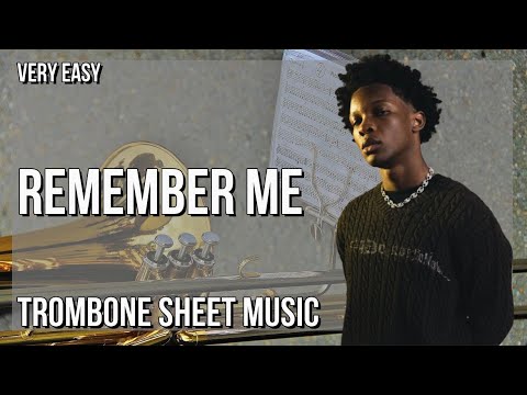 SUPER EASY Trombone Sheet Music: How to play Remember Me by D4VD - YouTube