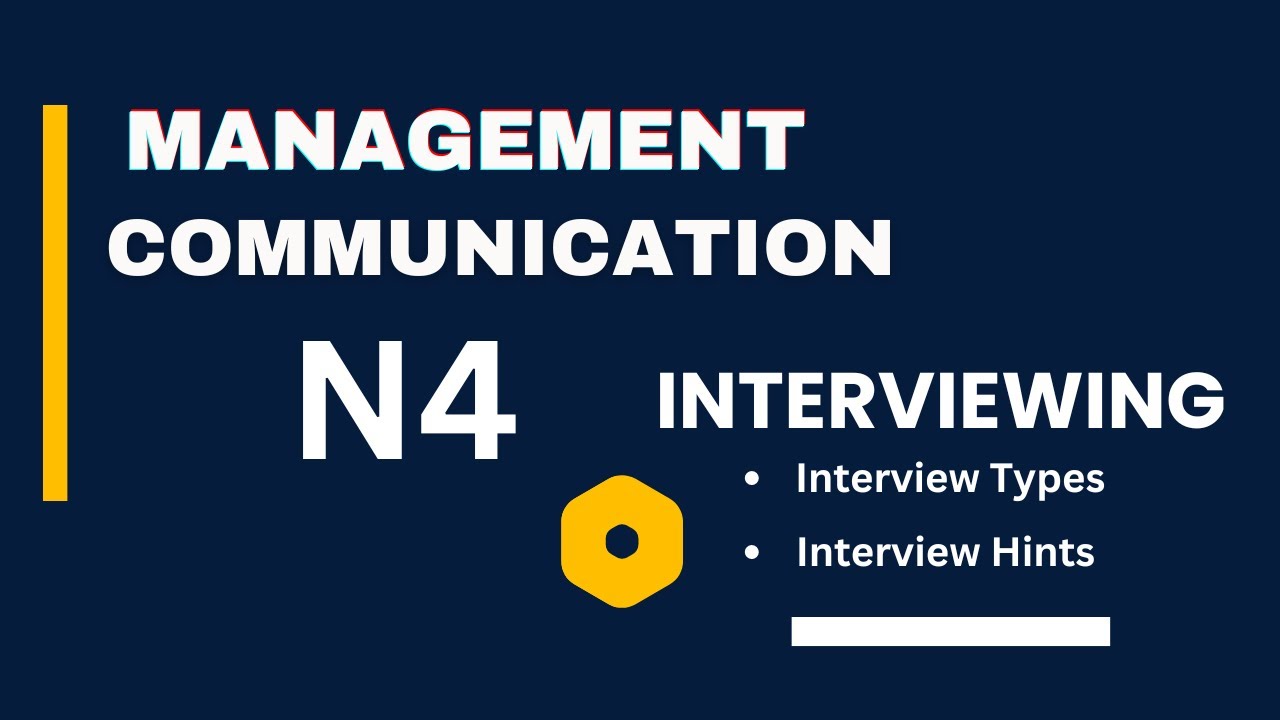 Management Communication N4: Top Interview Tips & Hints - YouTube