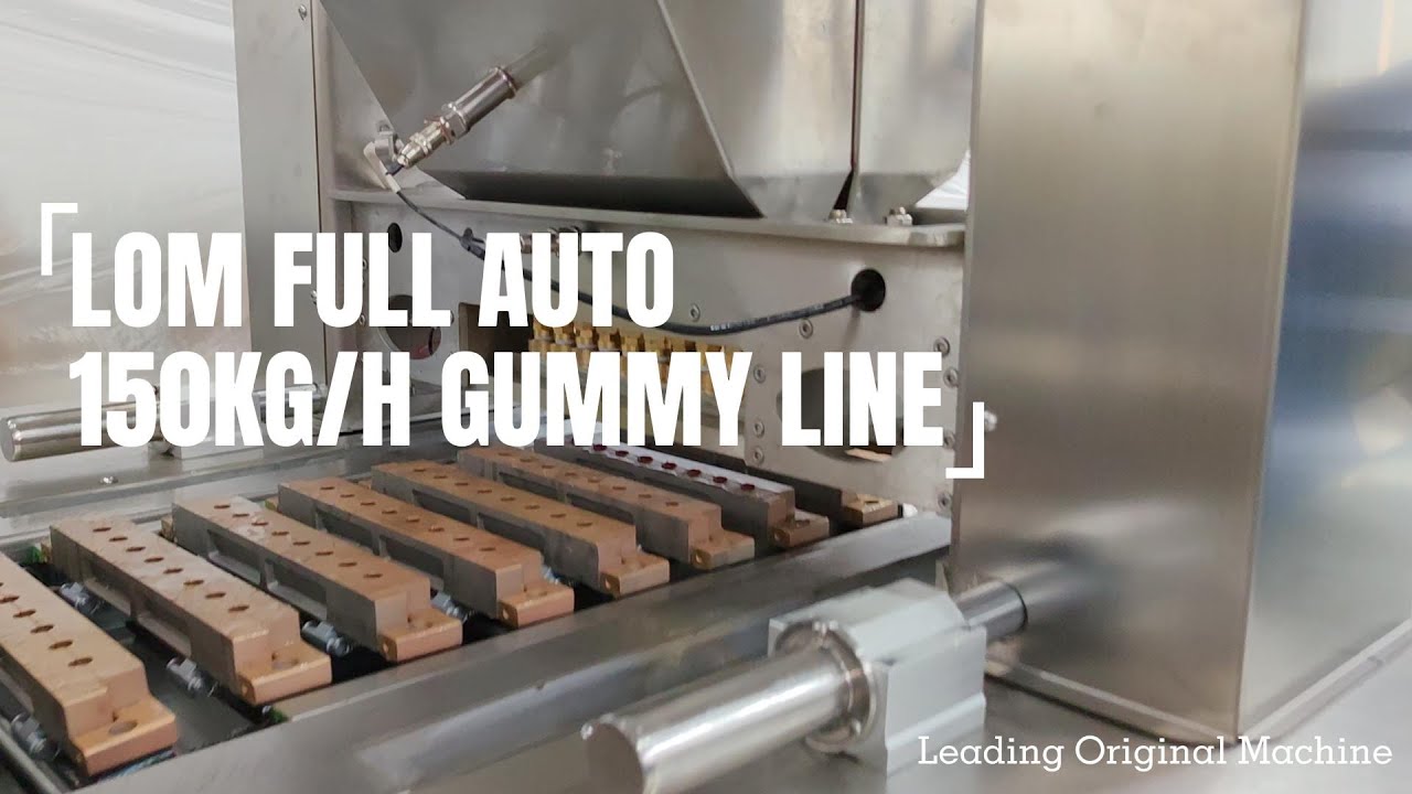 LOM Full Auto150kg h Gummy Production Line With 3D Molds YouTube