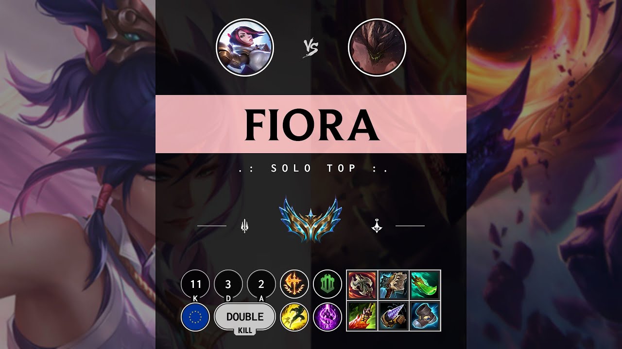 Fiora Top Vs Malphite Euw Challenger Patch 14 11 Youtube