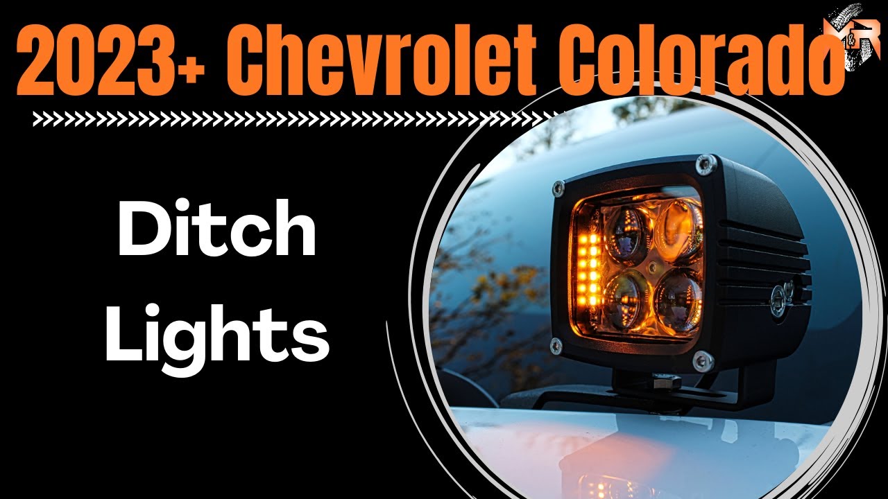 Chevrolet Colorado Ditch Lights Hood Mount Light Pillars (EASY INSTALL) 2023-2024 | M&R ...