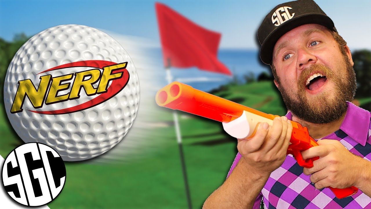 NERF MINI GOLF CHALLENGE! - YouTube