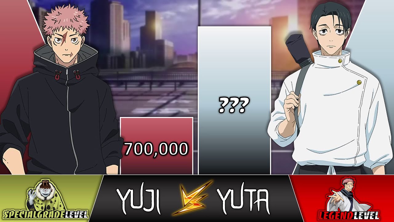 Yuji VS Yuta POWER LEVELS 🔥 (JUJUTSU KAISEN Power Levels) - YouTube
