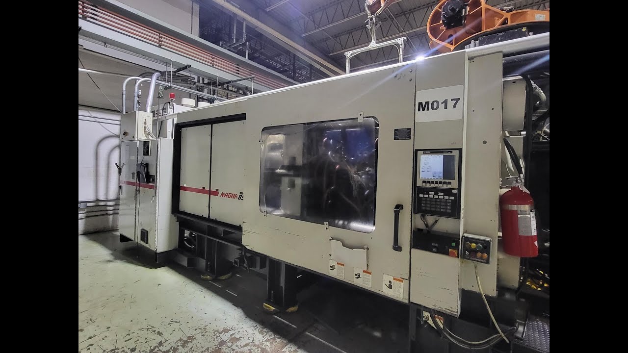 2005 CINCINNATI MILACRON MAGNA MH-850 INJECTION MOLDING MACHINE - YouTube
