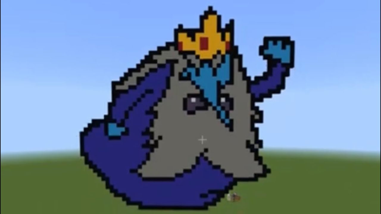 Minecraft Pixel Art: Ice King - YouTube