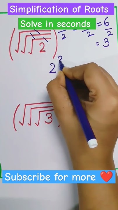 Roots Over Roots 😨| Simplification Tricks| Exploring Pi's 🏆 - YouTube