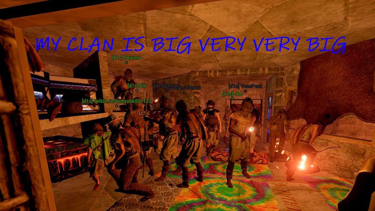 My clan is big very very big #rust - YouTube
