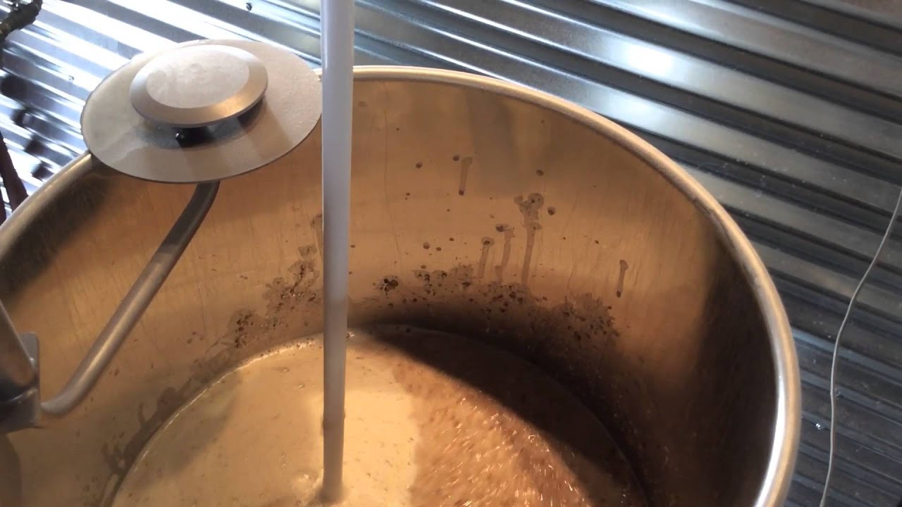 Mashing with a drill - YouTube