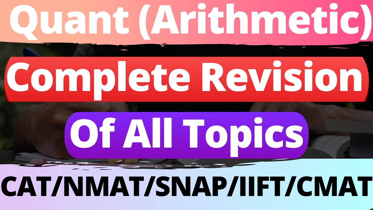 Complete Revision Of All Arithmetic Topics For MBA Exams Basic complete-revision-of-all-arithmetic-topics-for-mba-exams-basic