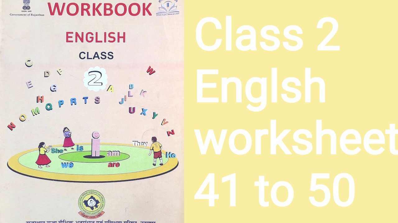 Class 2 / English Workbook/ worksheet 41 to 50 solution - YouTube