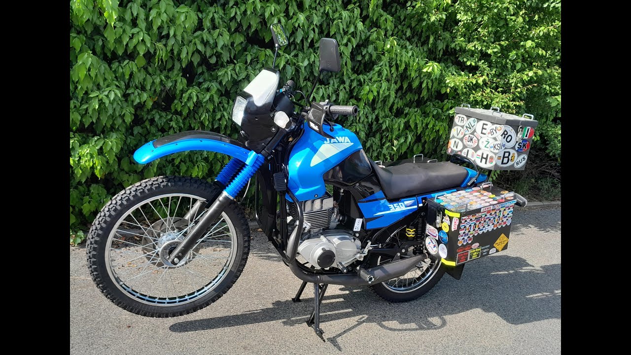 Jawa 350/640-5 Blau Tramp "Druhý díl" - YouTube