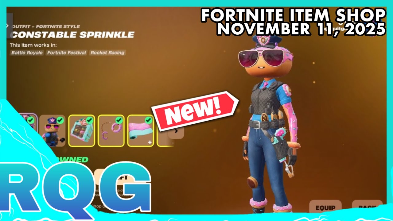 *NEW* DOUGHNUT COP SKIN+T-PAIN LOCKER BUNDLE! FORTNITE ITEM SHOP ...