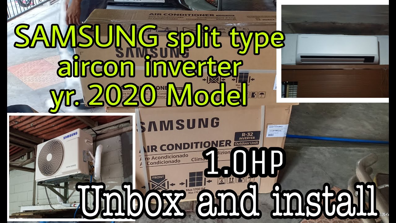 Installation Of Aircon Samsung 1 0hp Split Type Inverter 2020 Model